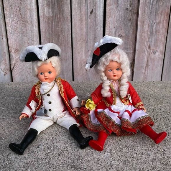 Vintage | Toys | Vintage Colonialredcoat Patriotic Doll Pair Man | Poshmark